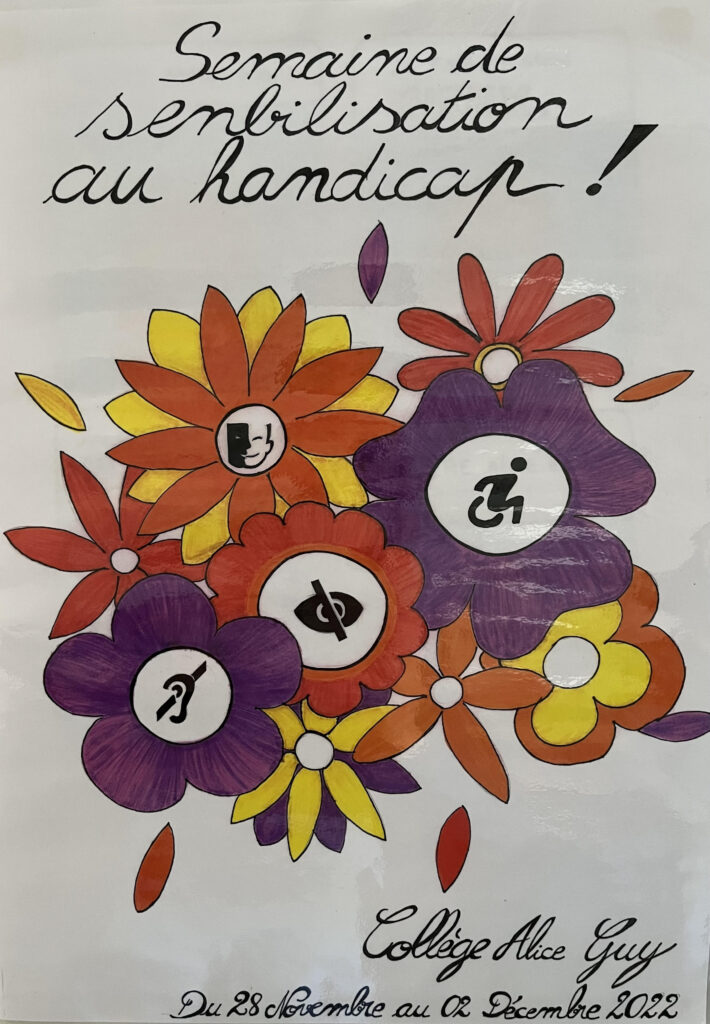 Semaine de sensibilisation au handicap au collège – COLLEGE ALICE GUY